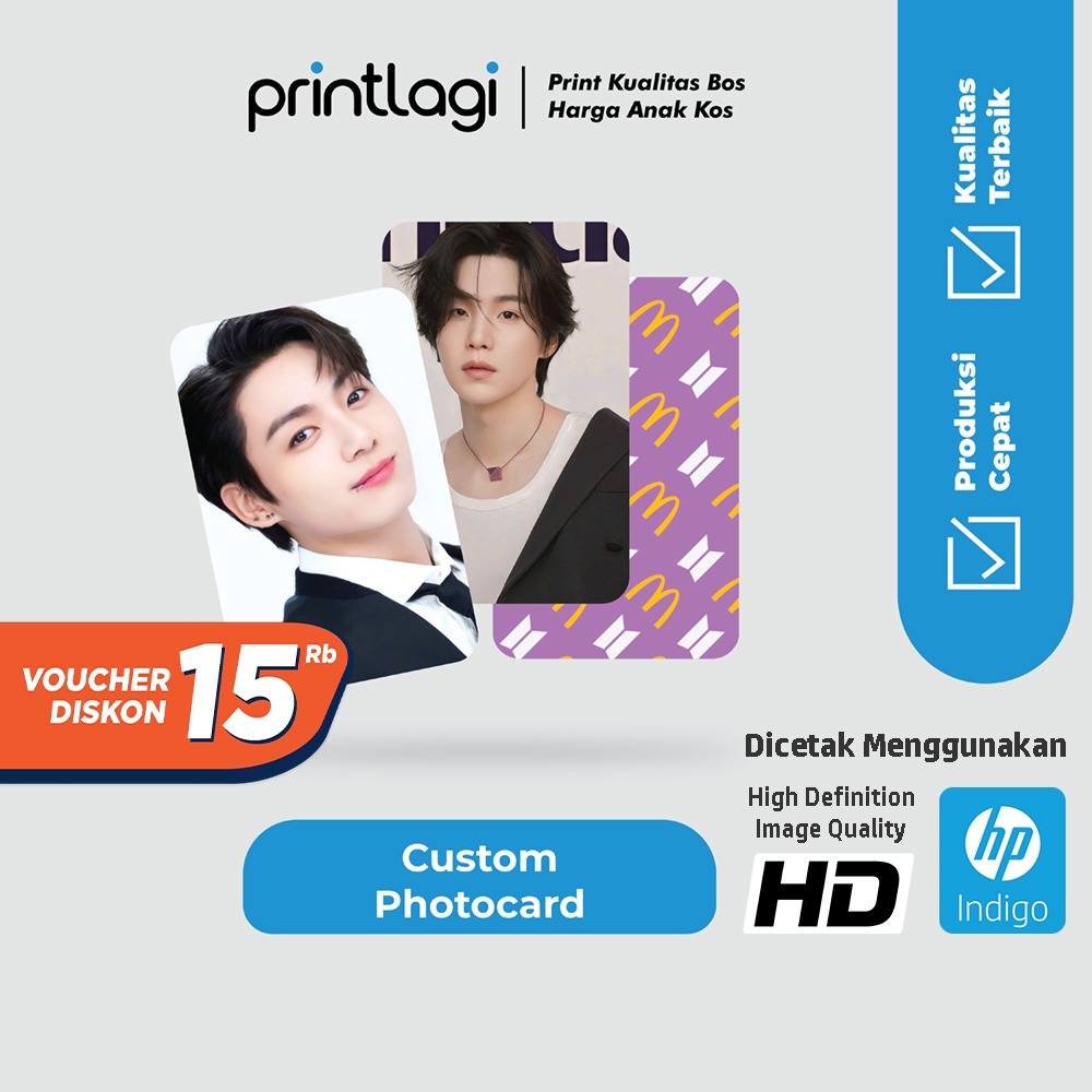 Jual CETAK PHOTOCARD CUSTOM FREEBIES / Koleksi Penggemar / Photocard Tebal / Photocard Kpop ...