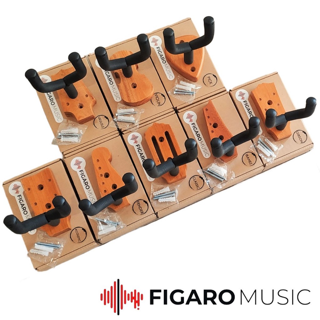 Jual Stand Kayu Gitar Biola Ukulele Bass - Wooden Wall Hanger for ...