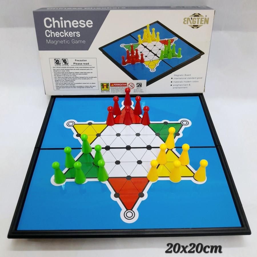 Jual HALMA MAGNET Board Games Magnetic Chinese Checkers - uk. 20x20cm ...