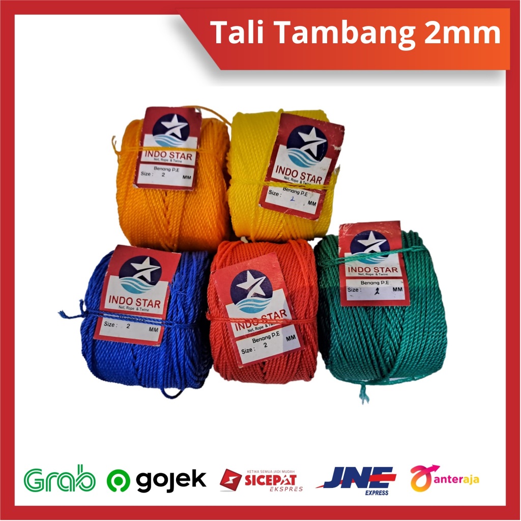 Jual Tali Tambang 2mm / Tali Tambang Kecil PE 2mm | Shopee Indonesia