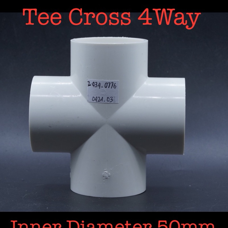 Jual Fitting 4 Arah Way Tee T Cross White Inner Diameter 50mm 50 mm for ...