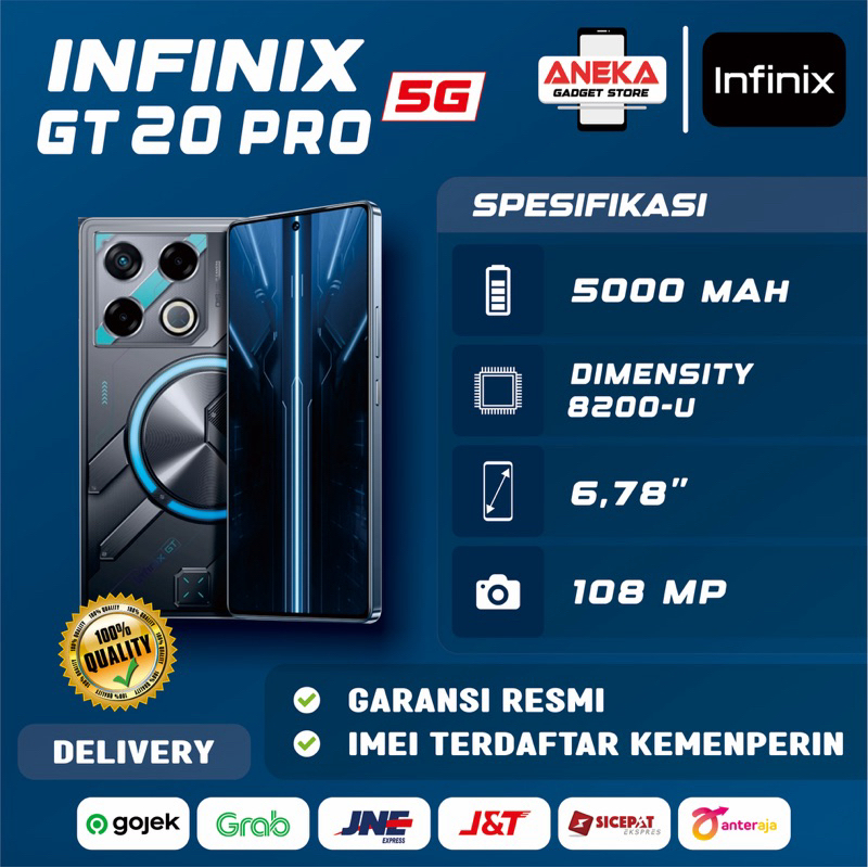 Jual Infinix GT 20 Pro 5G 12/256 Garansi Resmi Original Infinix | Shopee Indonesia