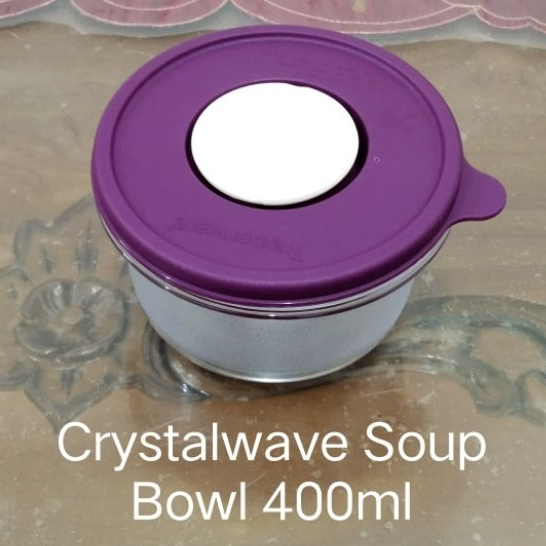 Jual PROMO SALE TUPPERWARE CRYSTALWAVE SOUP BOWL 400ML 1 BUAH MANGKOK ...