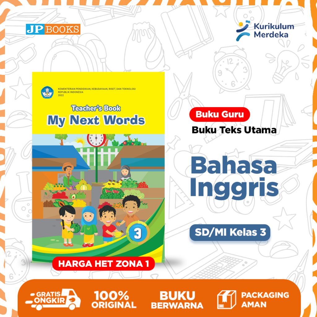 Jual JP Books – Buku Guru Teks Het Kurmer Sekolah Bahasa Inggris Sd Kelas 3 - Kurikulum Merdeka ...