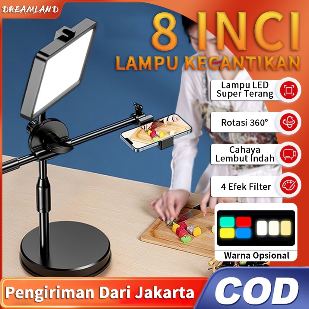 Jual DL Overhead Phone Stand + Led Lampu Stand Holder Phone Holder ...