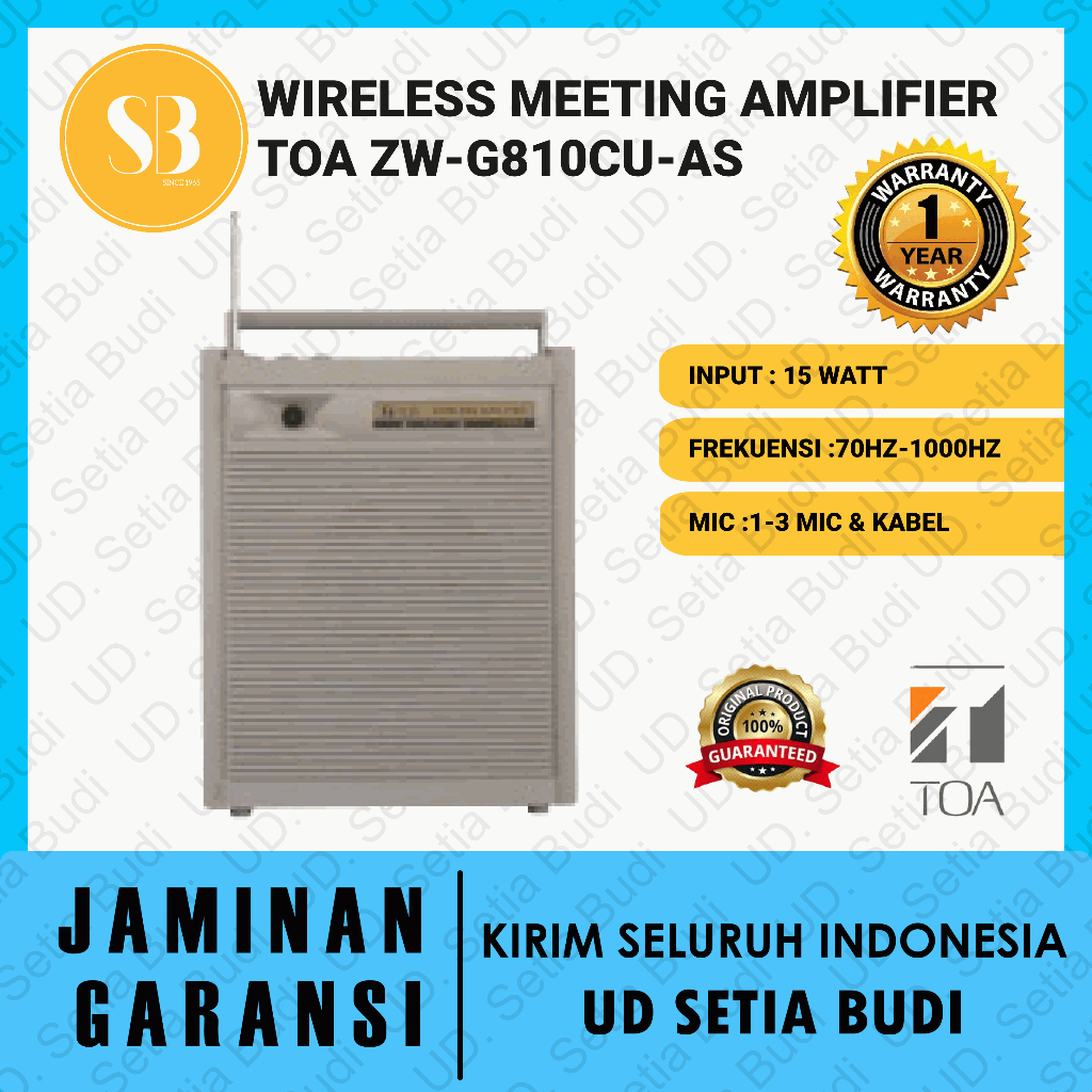Jual Portable Sound System / Wireless Amplifier TOA ZW-G810CU | Shopee ...