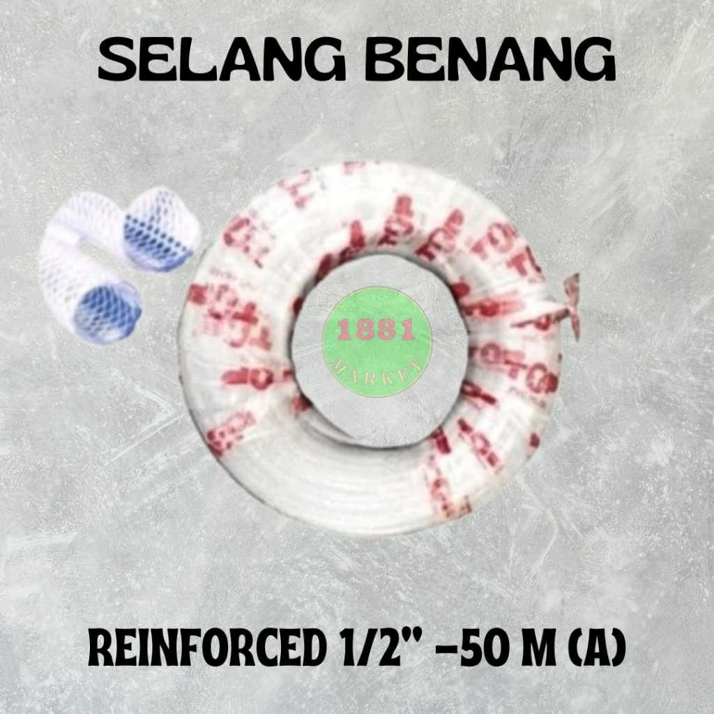 Jual SELANG AIR BENANG REINFORCED 1/2 INCH 3/4 INCH 5/8 INCH - 50 METER / 100 METER | Shopee ...