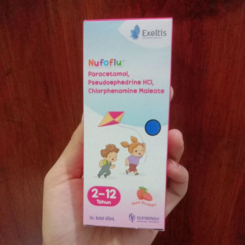 Jual Nufaflu syirup 60ml 2-12 tahun obat demam, pilek, bersin-bersin ...
