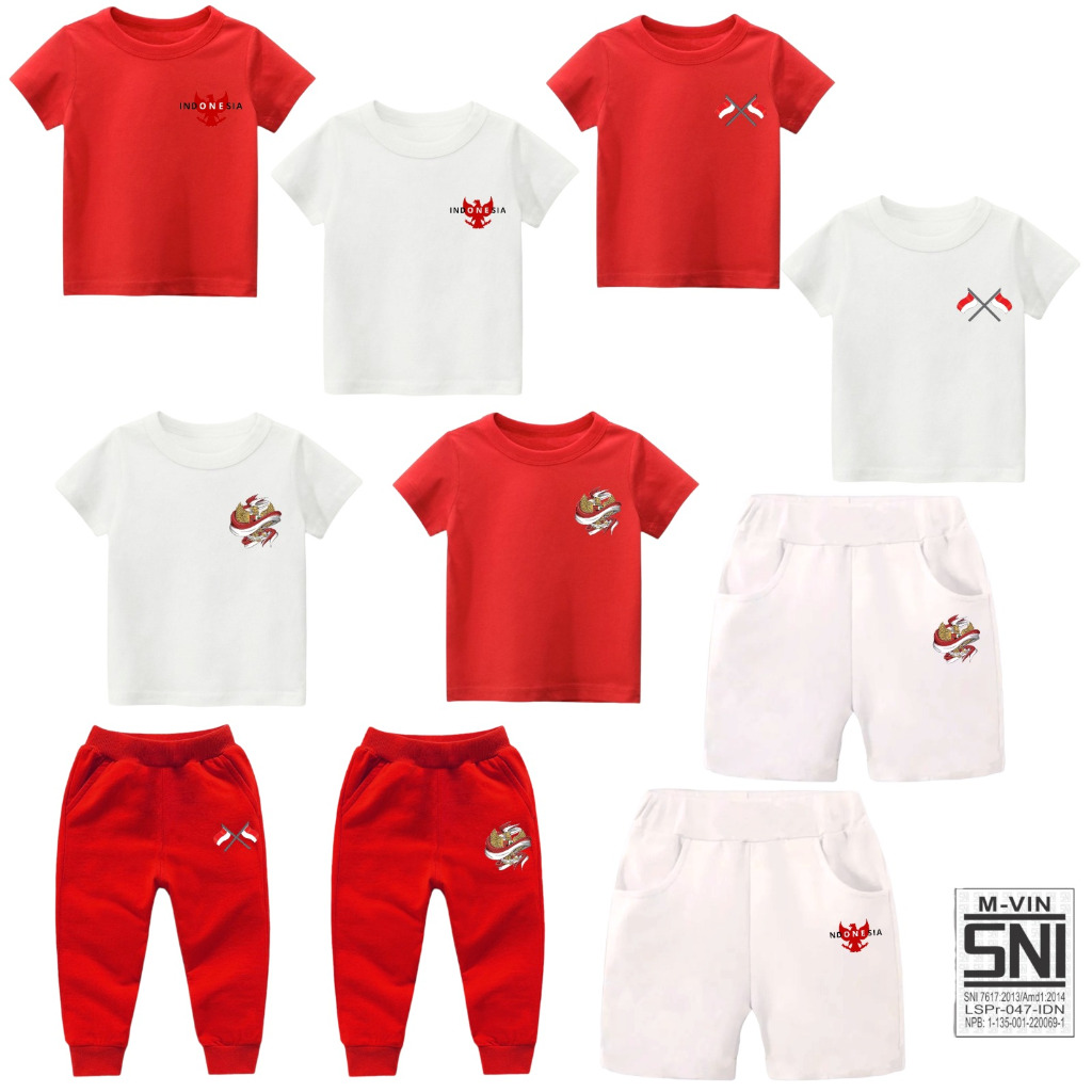 Jual BAJU ANAK KEMERDEKAAN CEWEK COWOK - CELANA ANAK CEWEK COWOK MERAH PUTIH | Shopee Indonesia