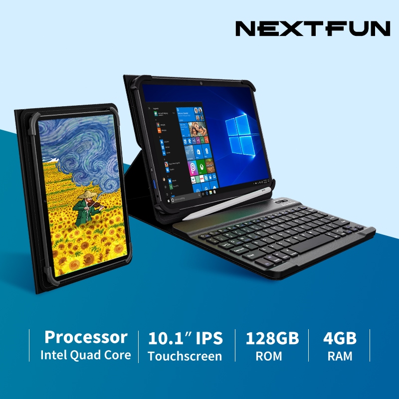 Jual NEXTFUN 10" WINDOWS TABLET 2IN1 TOUCH SCREEN LAPTOP RAM 4GB/ROM ...