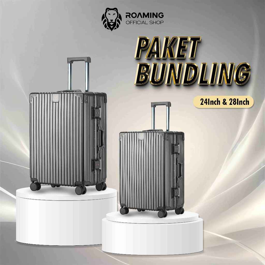 Jual [SET] Roaming Koper Kabin & Bagasi R078 Size 24 + 28 Inch | Shopee Indonesia