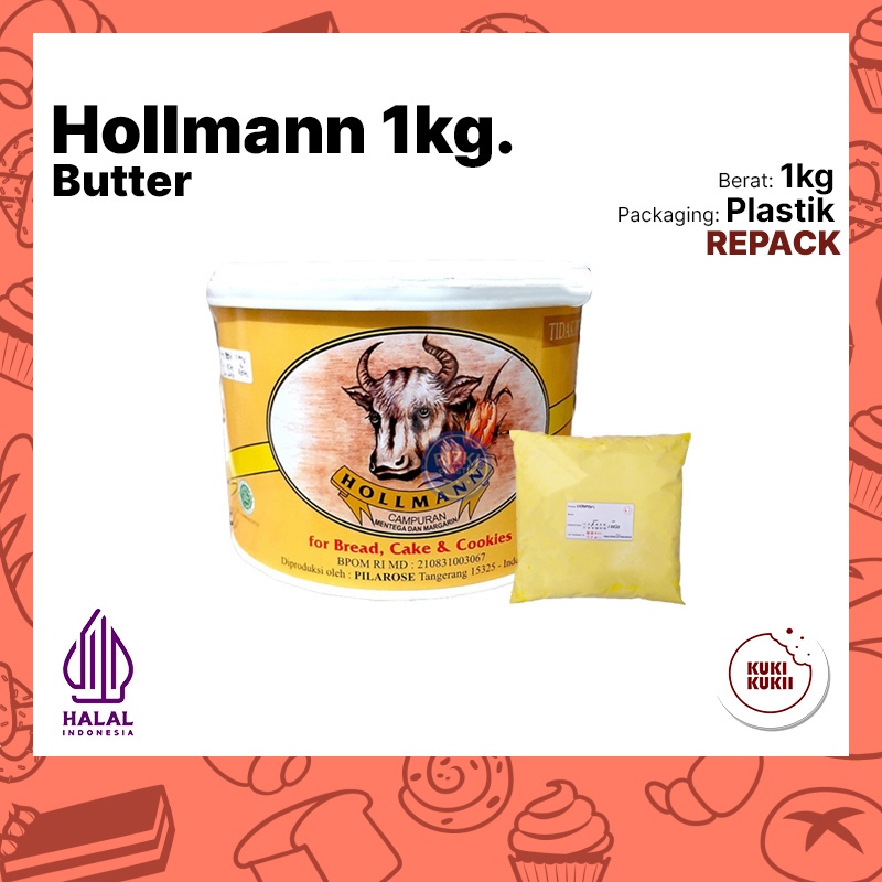 Jual Butter Hollmann 1kg | Mentega Butter Hollman 1 kg | Shopee Indonesia
