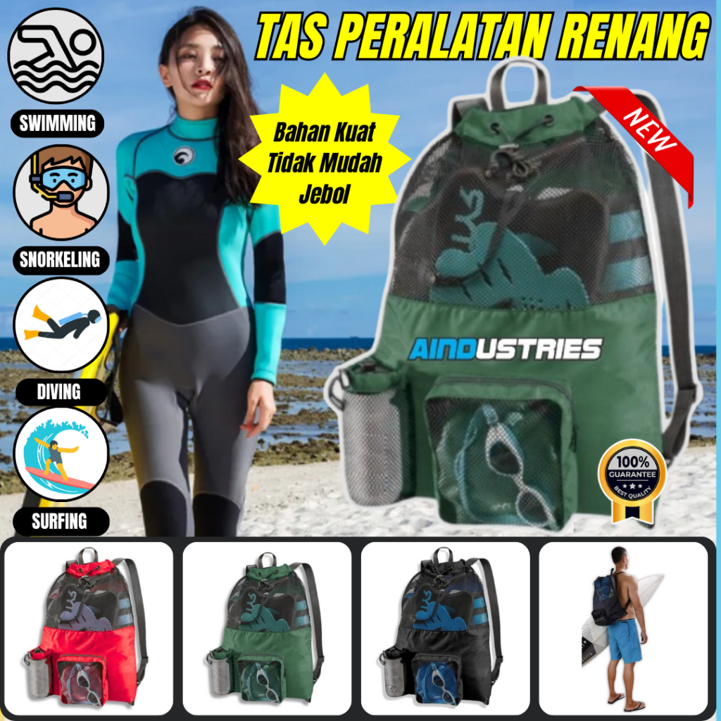 Jual Swim Backpack Swimming Tas Peralatan Untuk membawa Alat Lengkap ...