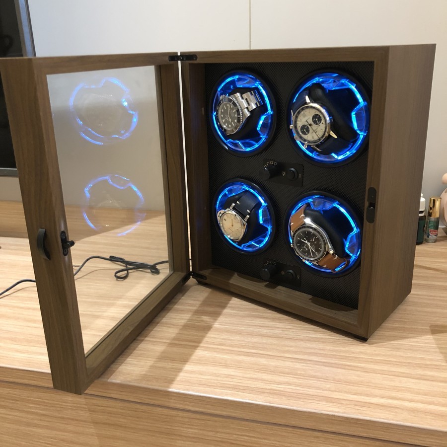 Jual Watch Winder Kotak Display Jam Tangan Automatic Winding Watch Box ...