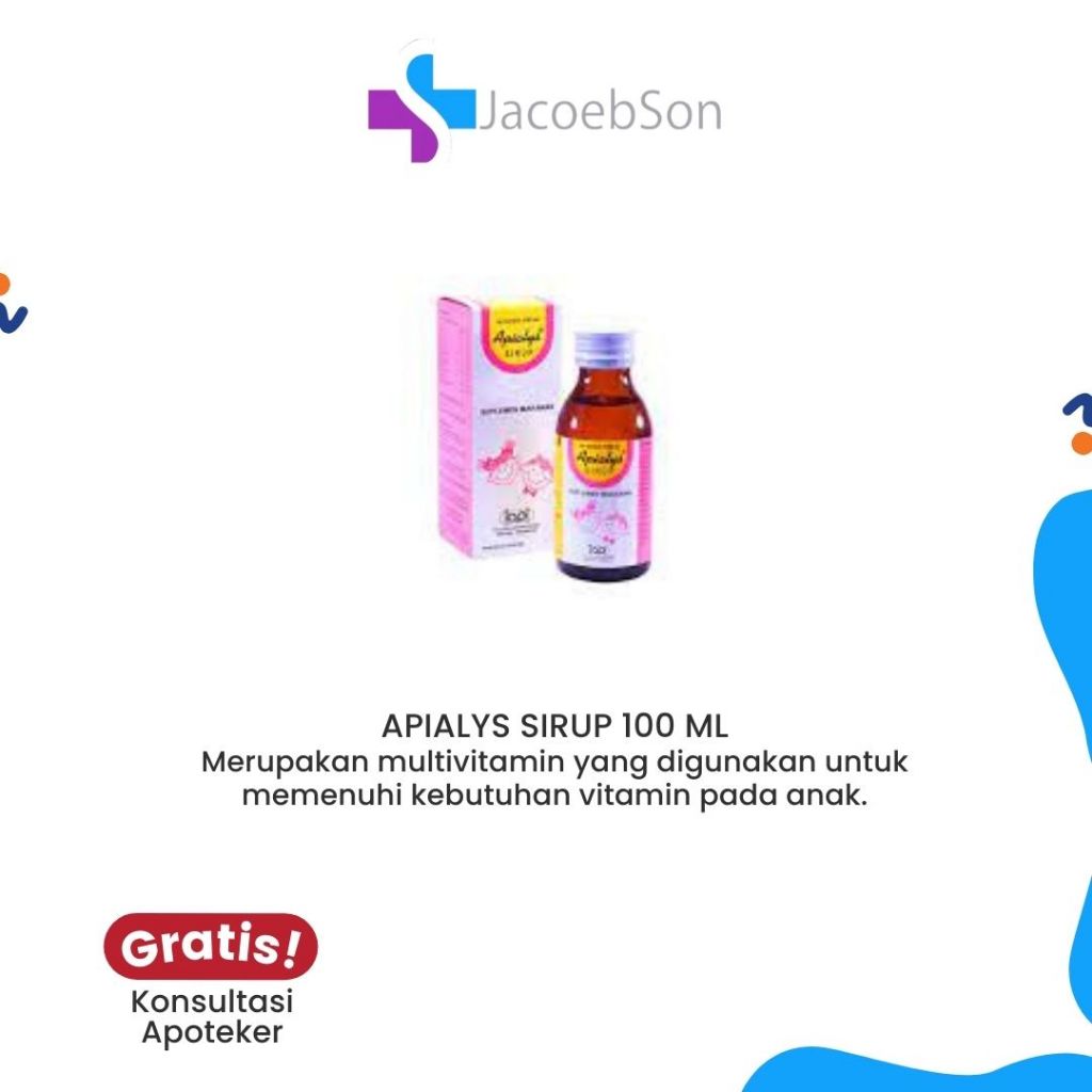 Jual APIALYS SIRUP 100 ML/Suplemen Kesehatan/ Multivitamin Anak ...