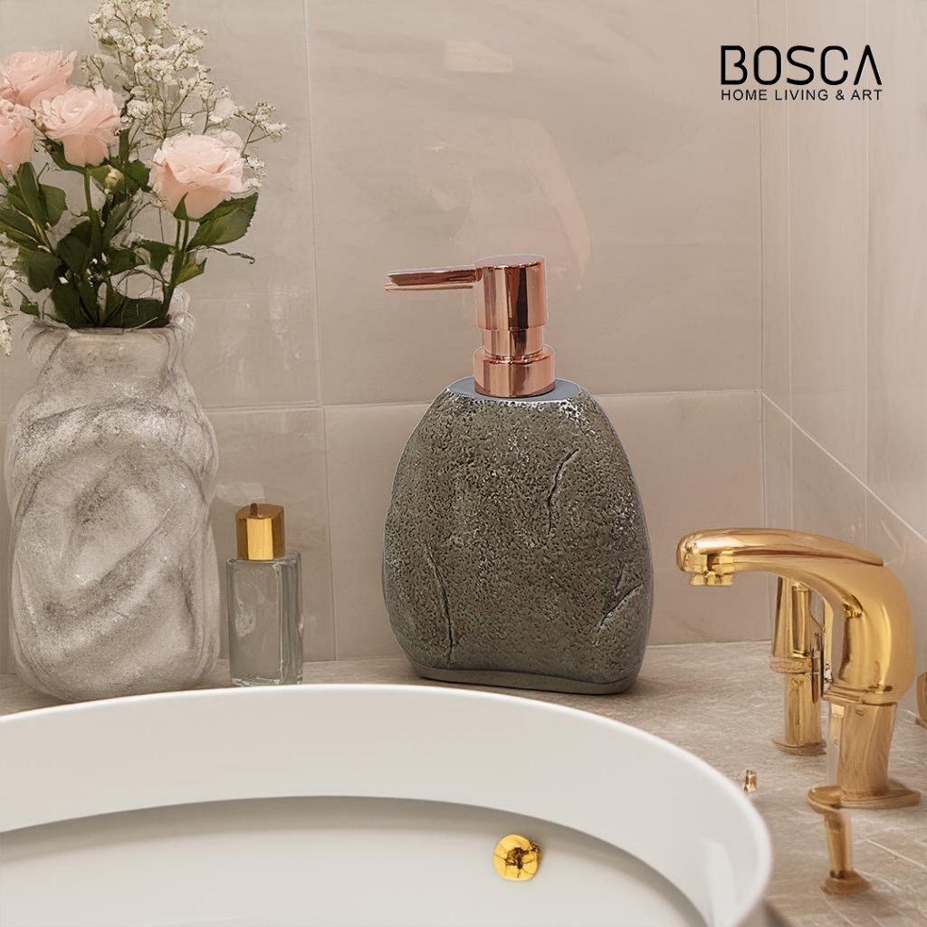 Jual Bosca Living - Sand Stone Bottle Soap / Tempat Sabun Motif Batu ...