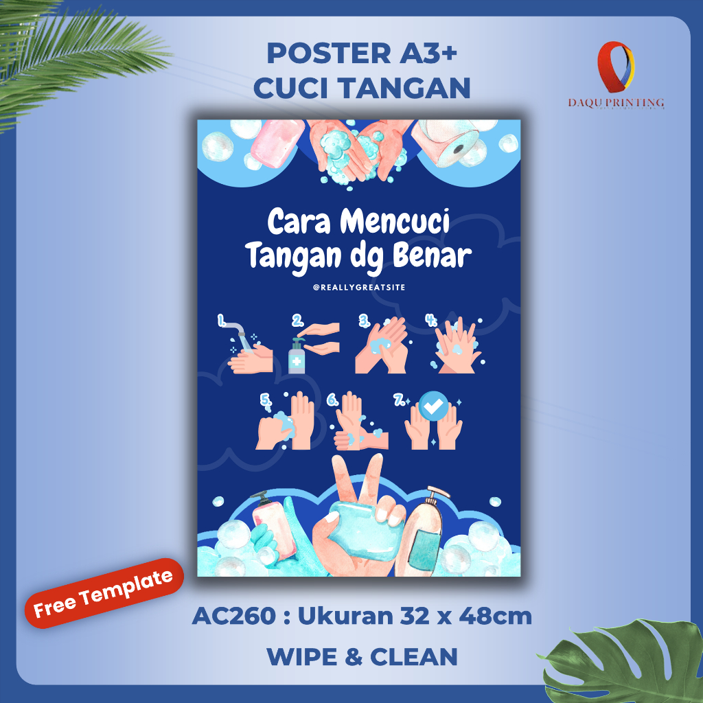 Jual POSTER A3+ EDUKASI / POSTER KEBERSIHAN TEMA CUCI TANGAN | Shopee ...