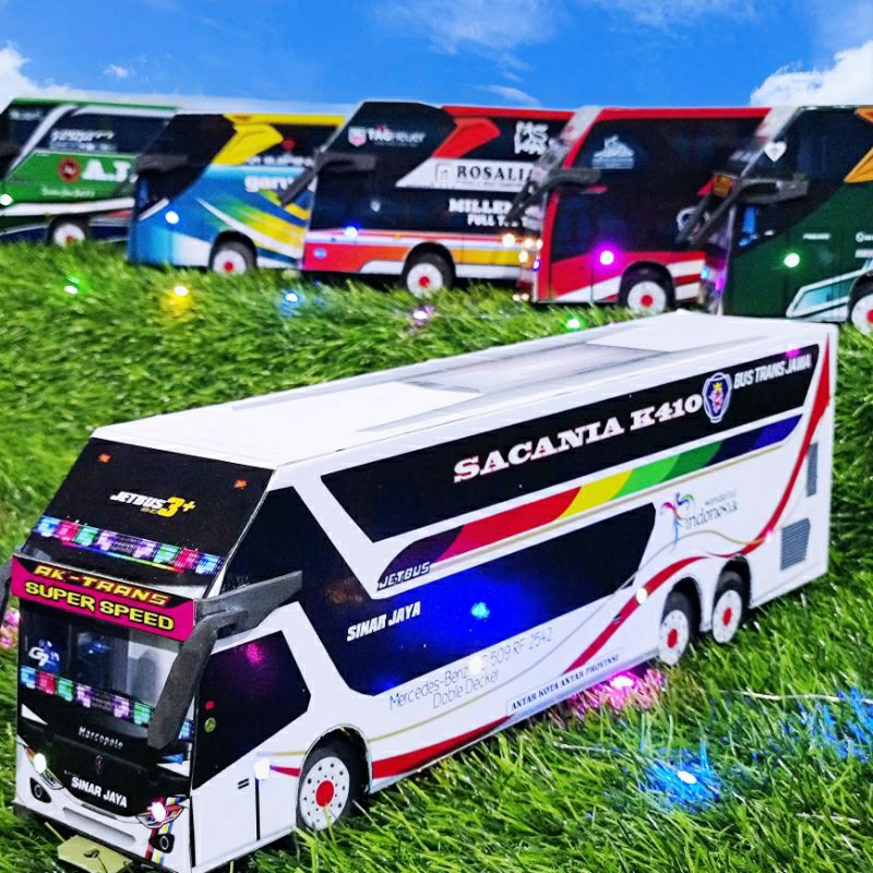Jual mainan miniatur bus telolet basuri full lampu dan musik sinarjaya ...