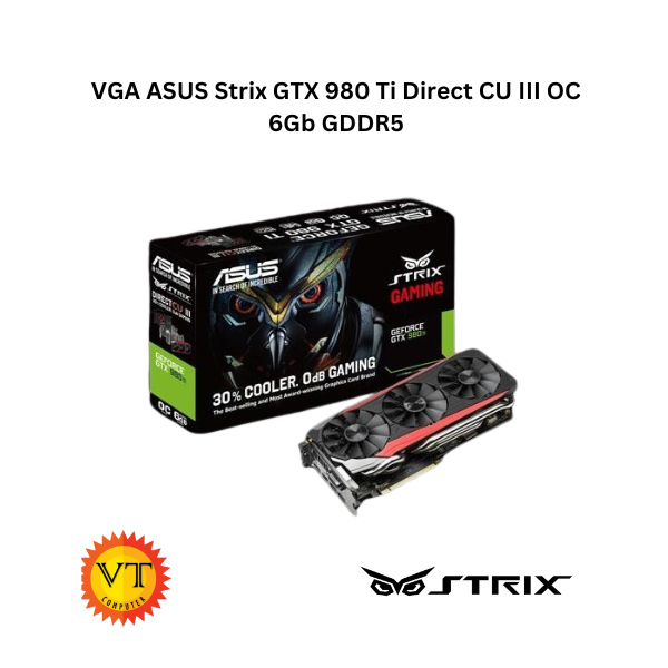 Jual VGA ASUS Strix GTX 980 Ti Direct CU III OC 6Gb GDDR5 | Shopee ...