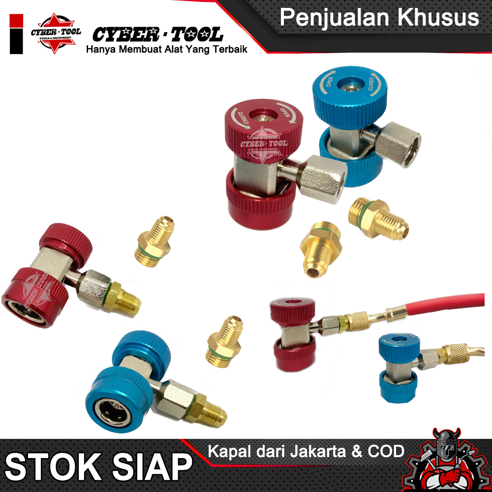 Jual Quick Coupler | Adapter Pengisian Freon Mobil R134 Refrigeration ...