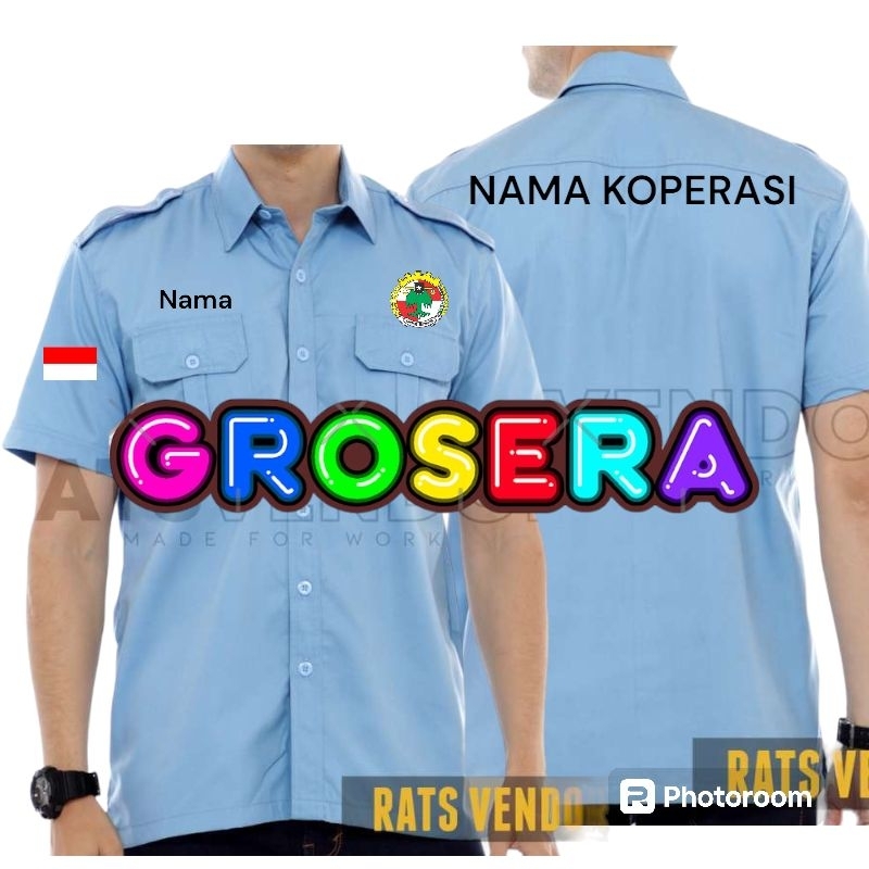 Jual Kemeja Kerja Koperasi Indonesia Seragam Kerja Koperasi Custome ...