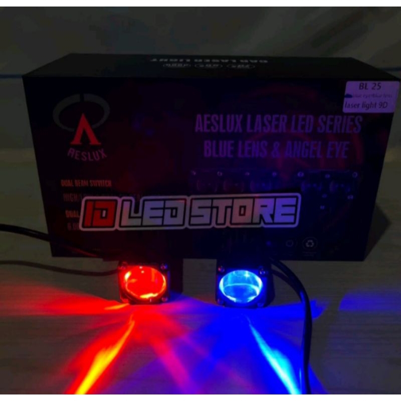 Jual Lampu tembak LED 1 mata 80 Watt Aeslux BL 25 Blue Lens putih ...