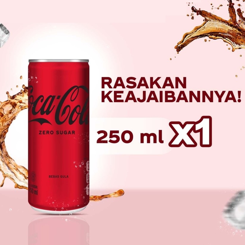 Jual Coca-Cola Zero 250 mL Kaleng 250mL Can | Shopee Indonesia