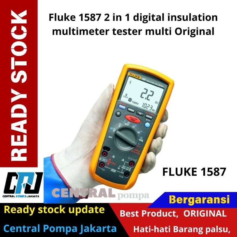 Jual Fluke 1587 2 in 1 digital insulation multimeter tester multi ...