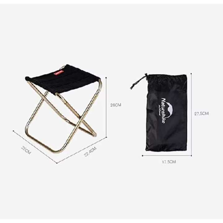 Jual Naturehike Kursi Lipat Portable Ringan kursi camping warna black ...