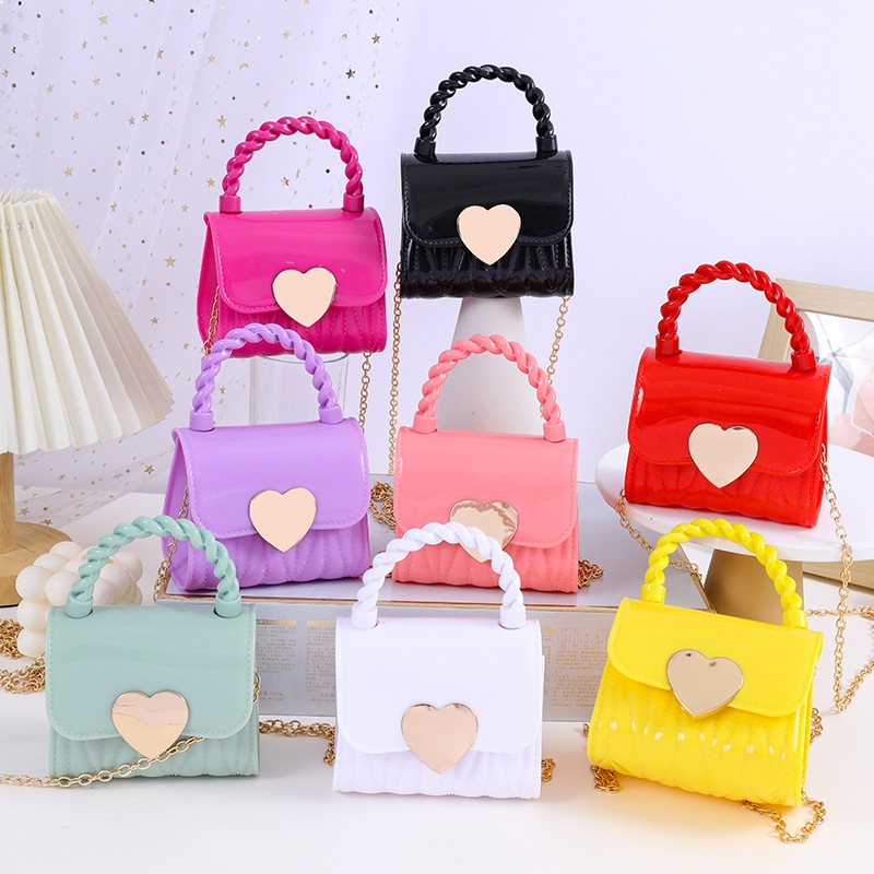 Jual Tas selempang mini Jelly anak dan remaja motif Love Heart lucu Tas ...