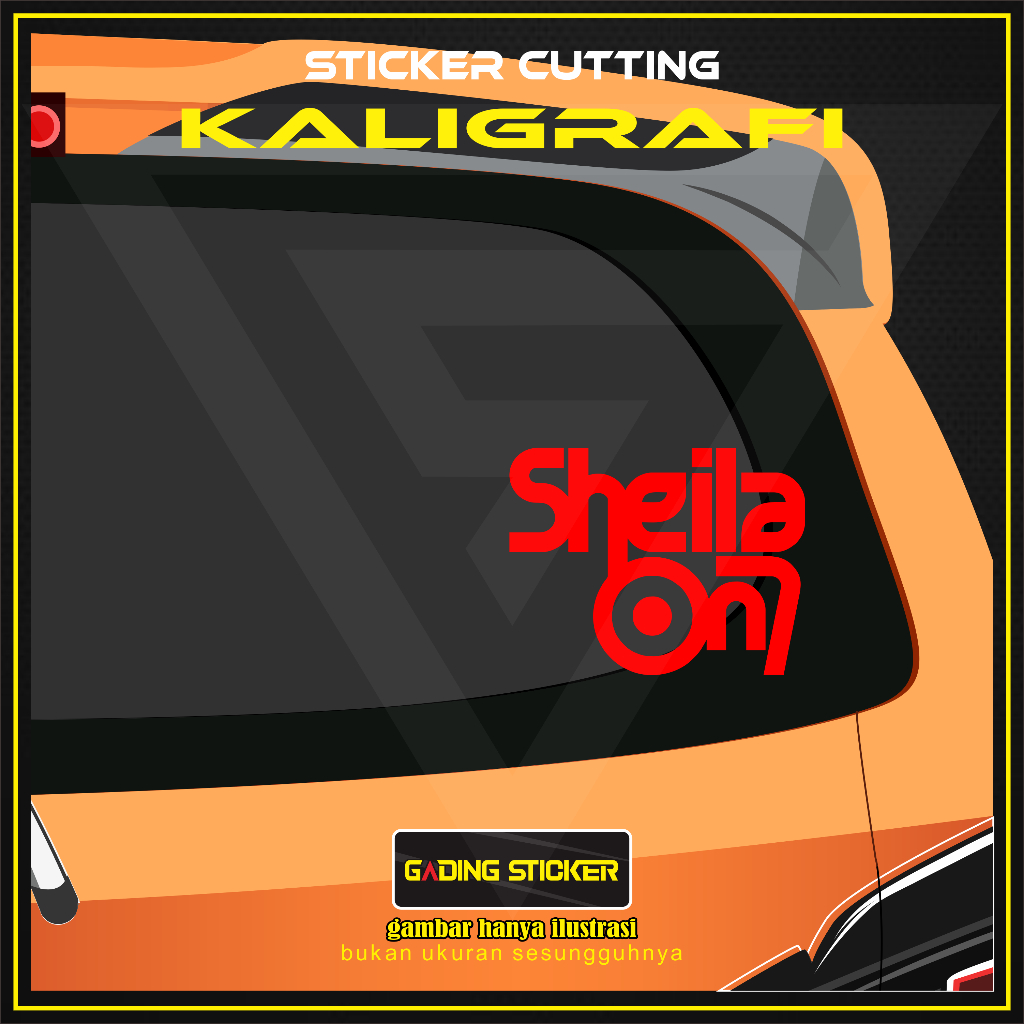 Jual Stiker Cutting SHEILA ON7 Cuting Sticker motor MOBIL Laptop logo ...