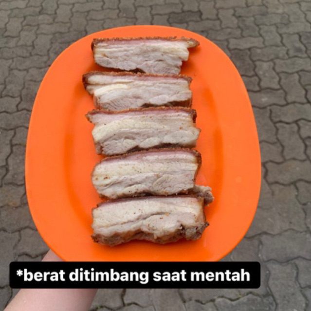 Jual babi panggang asli chinese / pork belly crispy / samcan kriuk ...