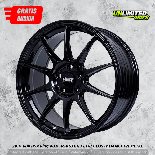 Jual Velg Racing Lebar 8 Inch HSR ZICO R18 Buat Xpander Innova Serena ...