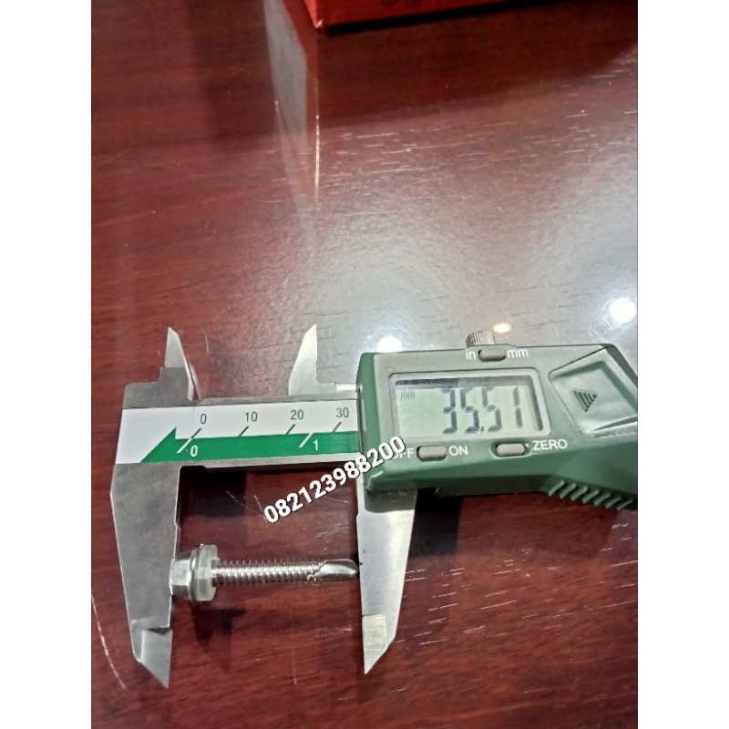 Jual roofing ss410 12x32 rufing stainless sus 410 rumping hex sds screw ...