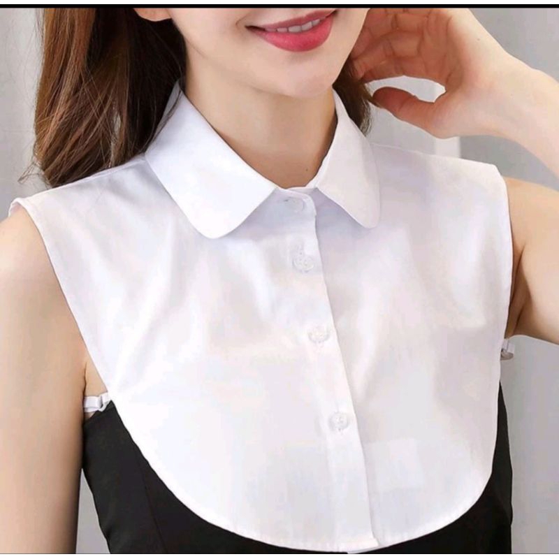 Jual KERAH PALSU/ FAKE COLLAR. bentuk kerah bulat | Shopee Indonesia