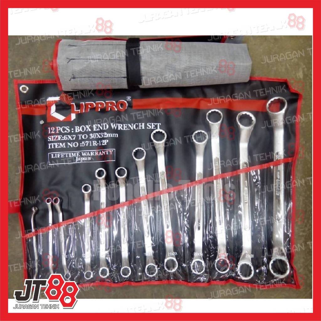 Jual LIPPRO KUNCI RING SET 12 PCS 6 - 32 MM 571R-12P | Shopee Indonesia