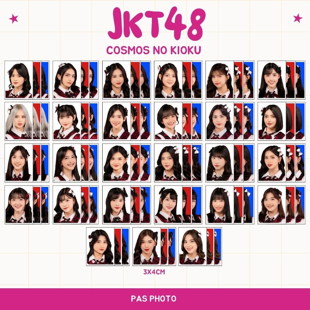 Jual PAS FOTO JKT48 COSMOS NO KIOKU 3x4 (HARGA 3 PCS + LAMINASI 2SISI ...