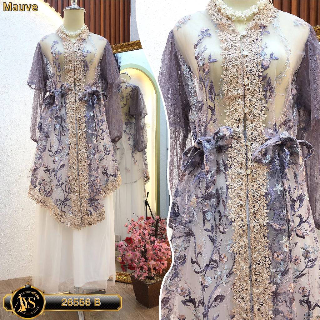 Jual Yesaya - Outer Brukat Atasan Tunik Muslim Wanita Full Bordir ...