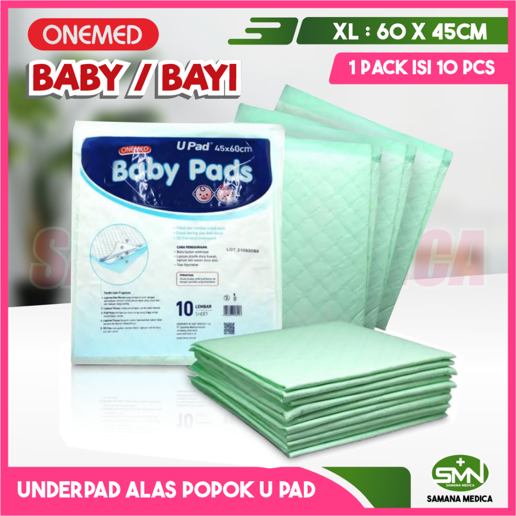 Jual Upad Underpad Bayi 45x60 1 Bag isi 10 Perlak Alas Popok dengan Gel ...