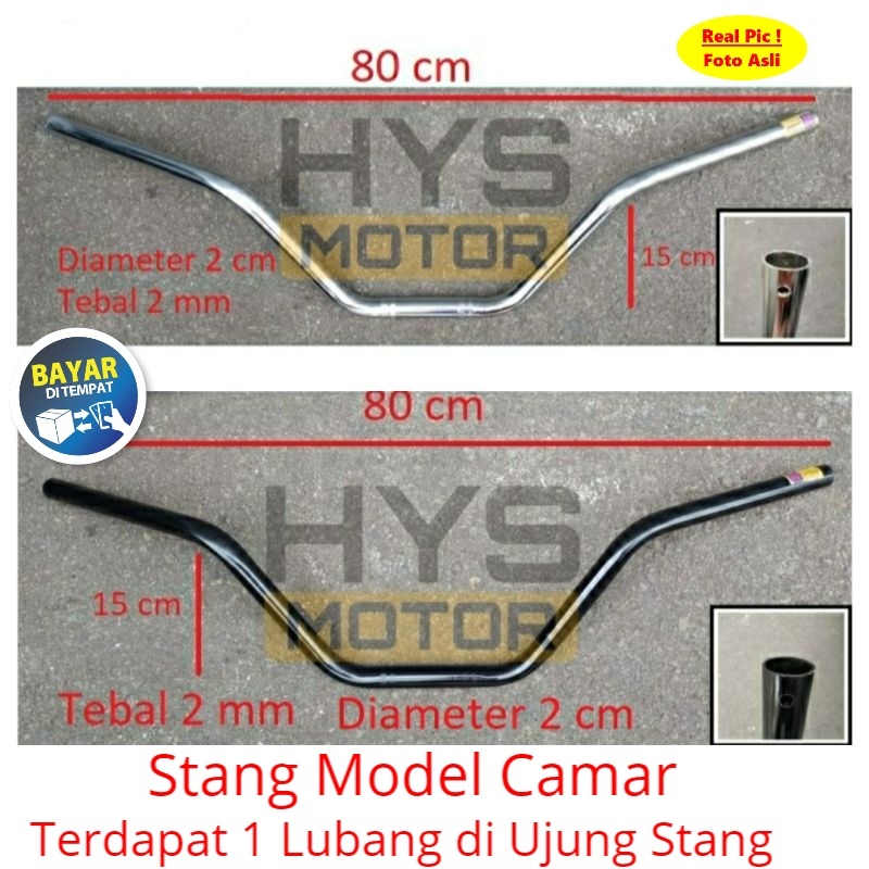 Jual HYS Setang Stang Stir Handlebar Motor Variasi Model CAMAR ...