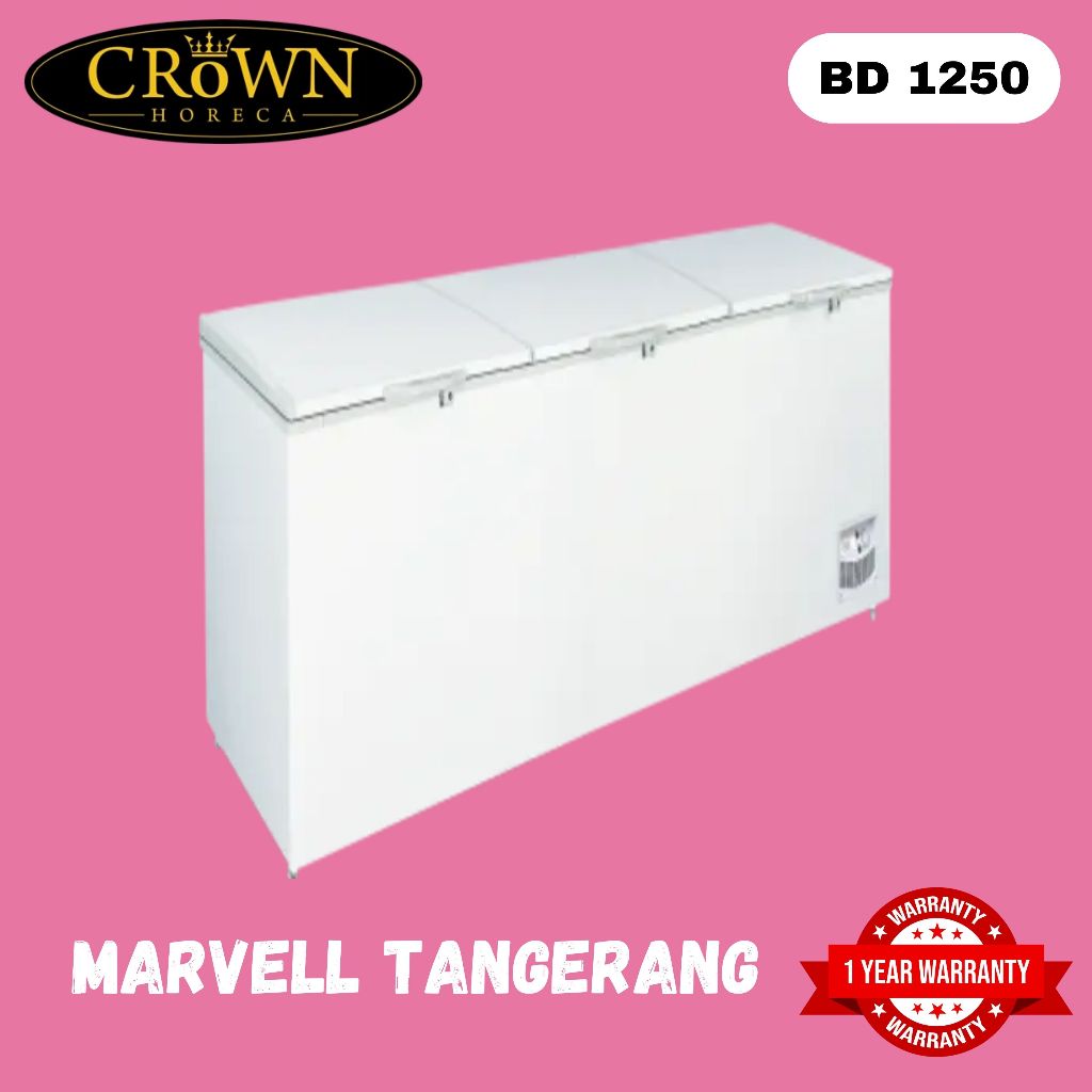 Jual CROWN BD 1250 Chest Freezer Box Kapasitas 1250 Liter | Shopee ...
