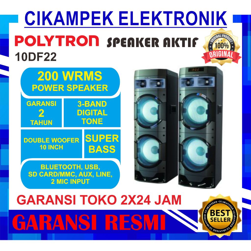 Jual Speaker Polytron PAS 10DF22 Speaker Aktif Bluetooth New | Shopee ...