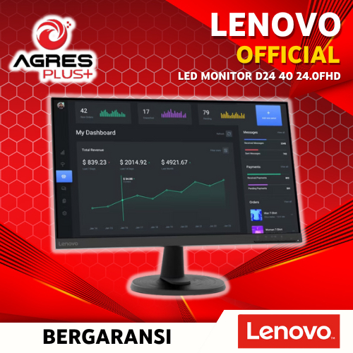 Jual LENOVO LED Monitor D24-20 24" Inch VGA HDMI Near Edgeless FHD VA Panel AGP | Shopee Indonesia