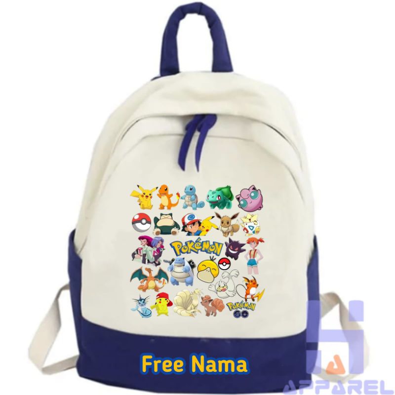Jual TAS RANSEL ANAK POKEMON PIKACHU GENGAR CHARIZARD | Shopee Indonesia