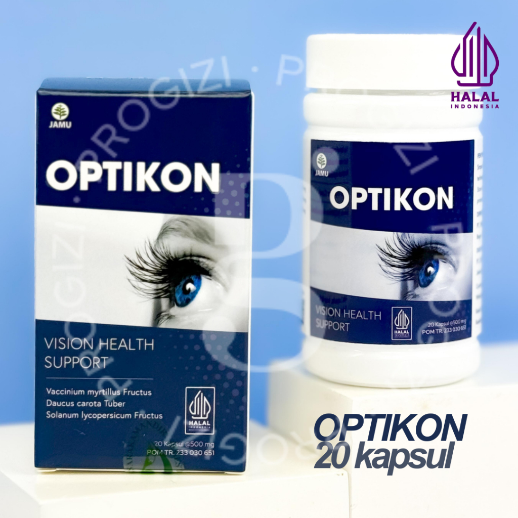 Jual PROGIZI Optikon Herbal Mata Original 20 Kapsul | Shopee Indonesia