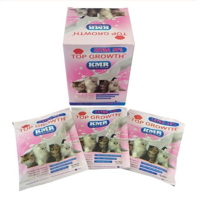 Jual 1BOX Susu Top Growth Kitten Milk Replacer Sachet 30gr/Sachet ...
