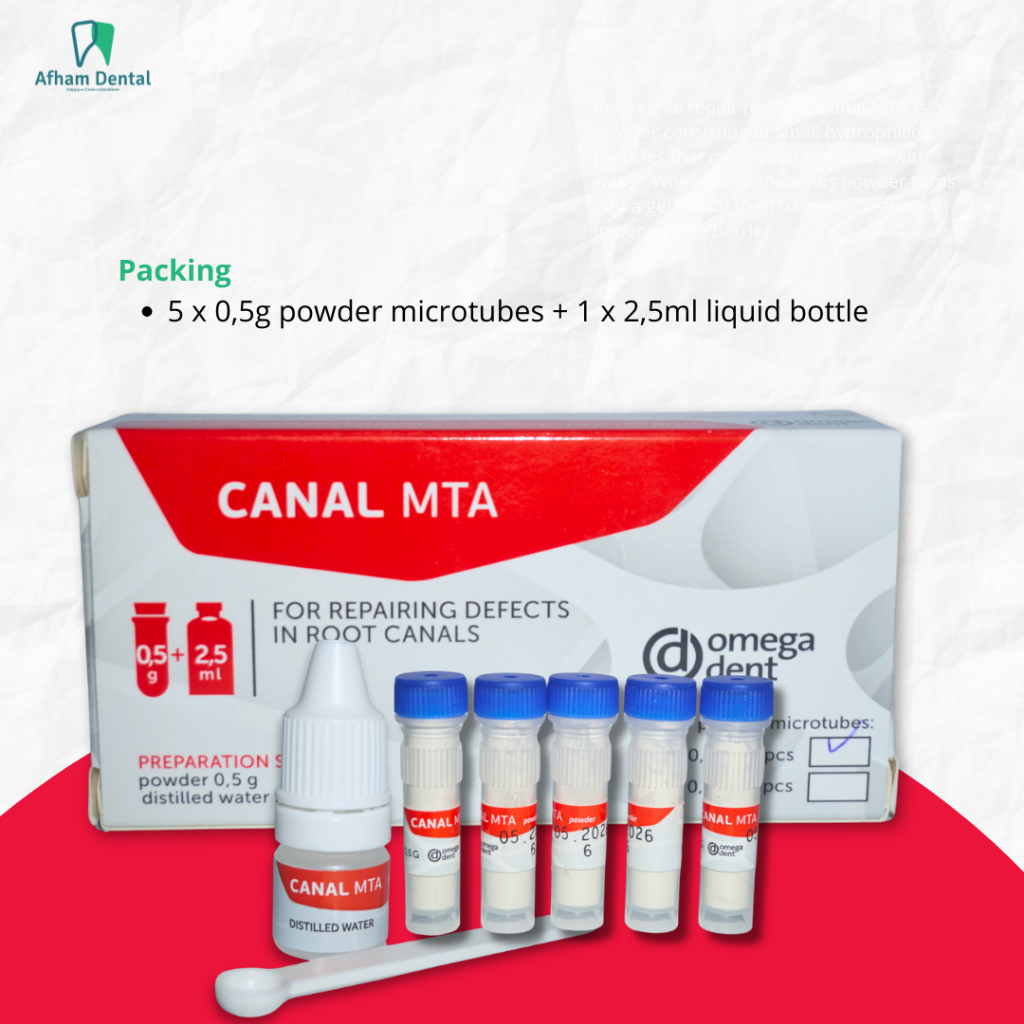 Jual AFHAM DENTAL OMEGADENT CANAL MTA / Mineral Trioxide Aggegrate ...