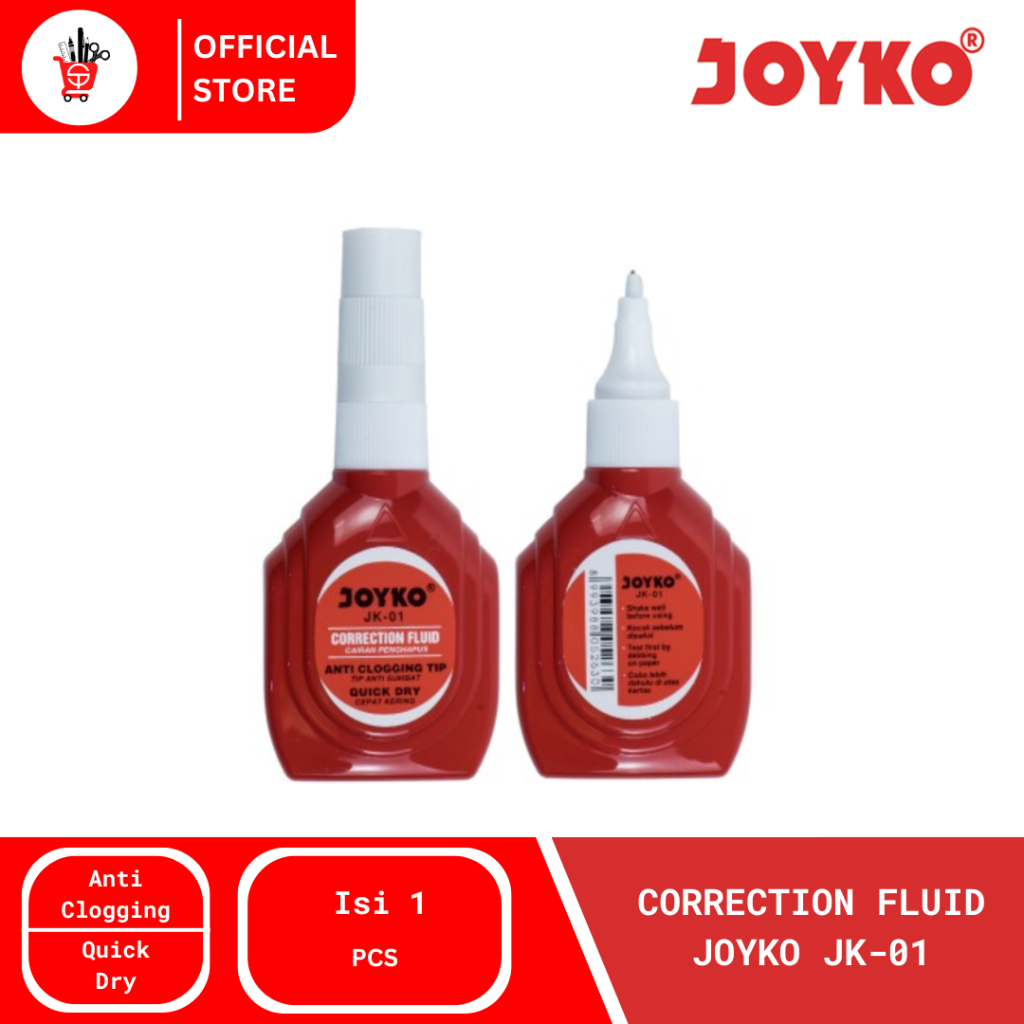 Jual Stipo | Tip-ex | Correction Fluid Joyko JK-01 (1pcs) | Shopee Indonesia