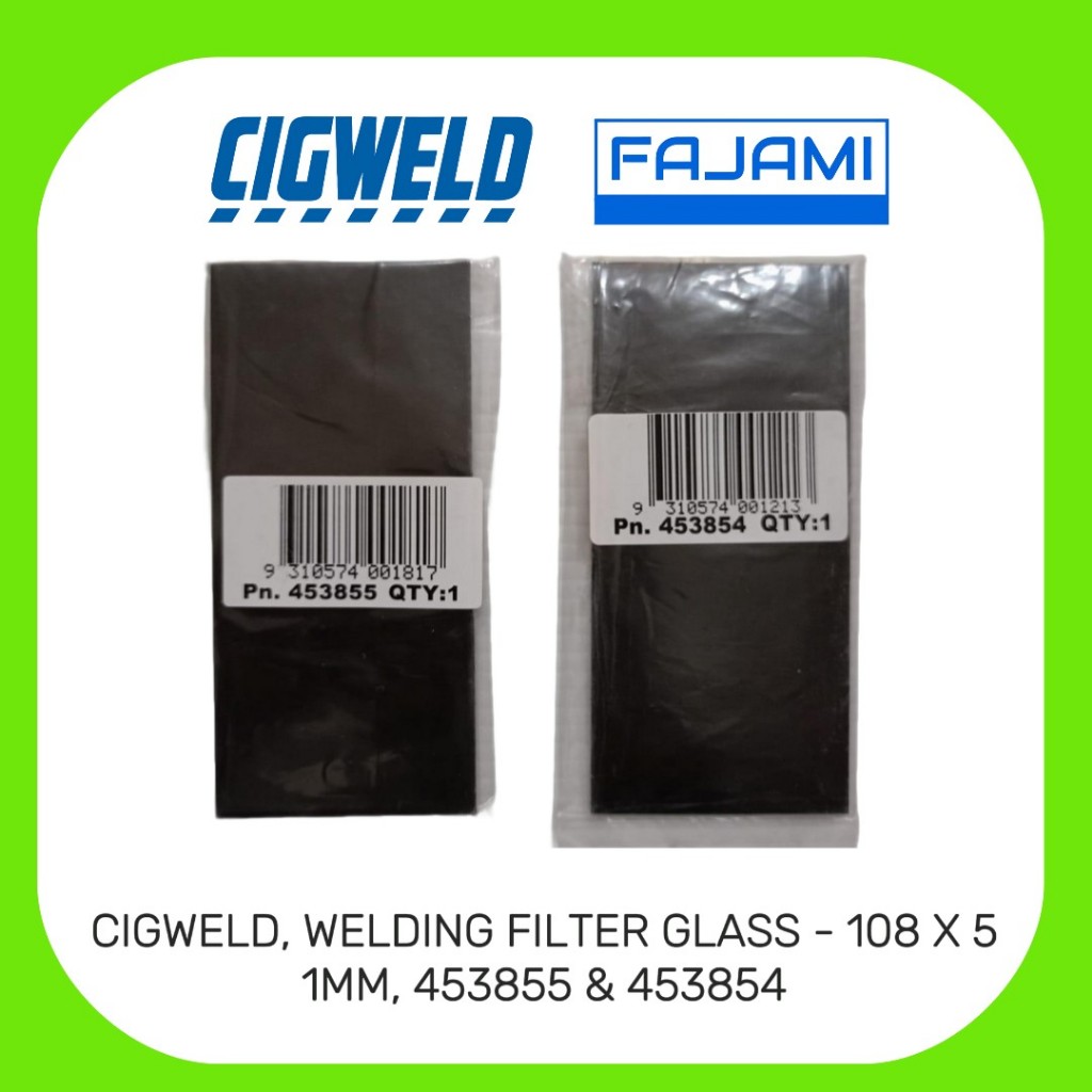 Jual FILTER KACA PENGELASAN 10 X 51MM / CIGWELD WELDING FILTER GLASS SHADE 453854 & 453855 ...