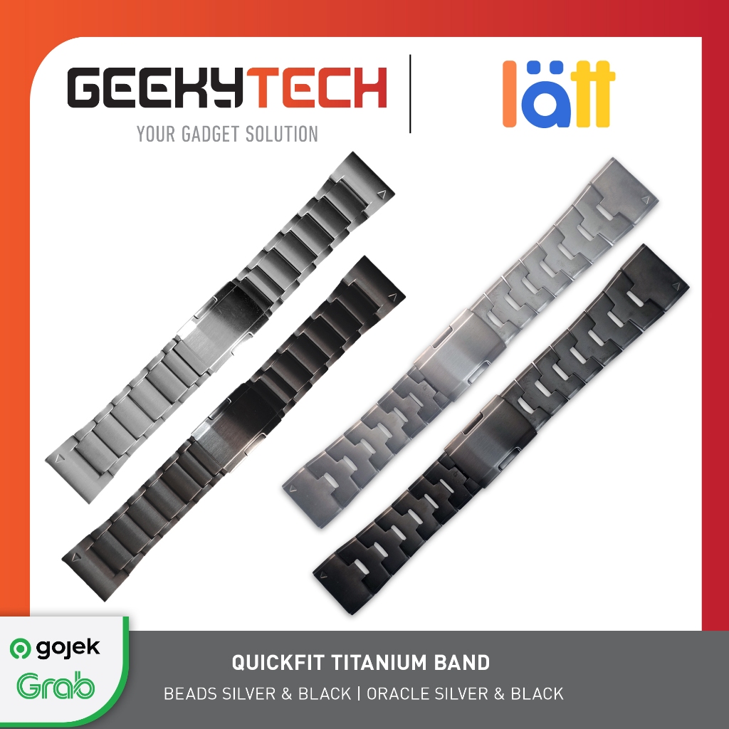Jual Latt Quickfit Titanium Bands / Strap Garmin Titanium | Shopee ...